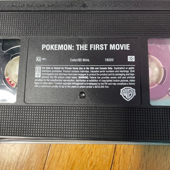 Pokemon | Media | Pokmon The First Movie Vhs 200 Clamshell | Poshmark